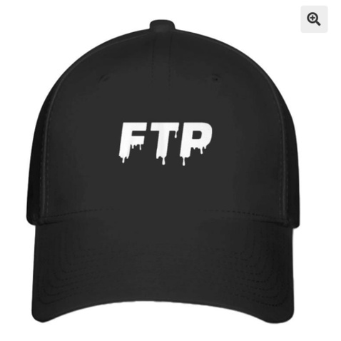 FTP F. The Population Logo Printed Emblem Black Hat Baseball Cap ...