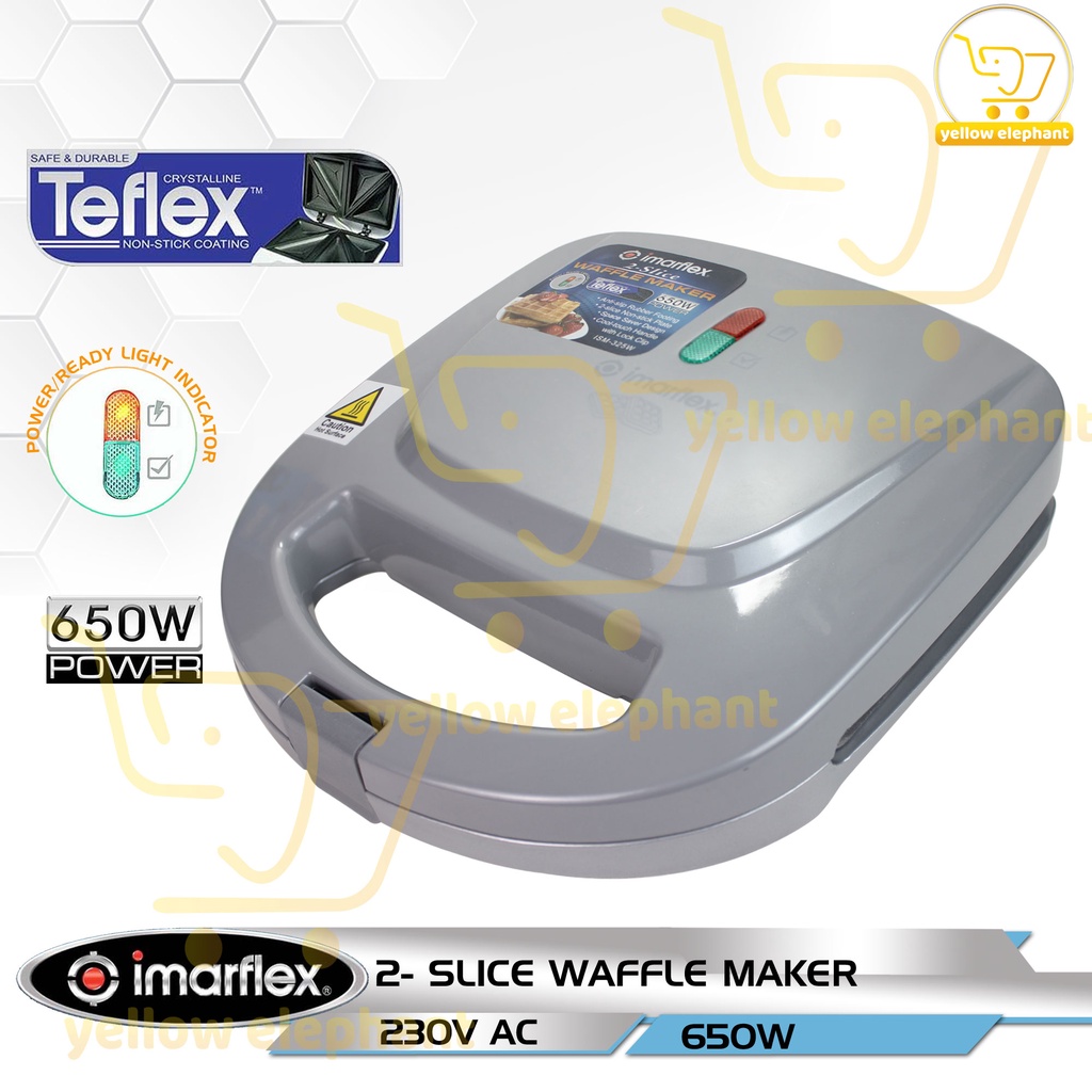 Imarflex Waffle Maker 2 Slice ISM-325W 650W | Shopee Philippines