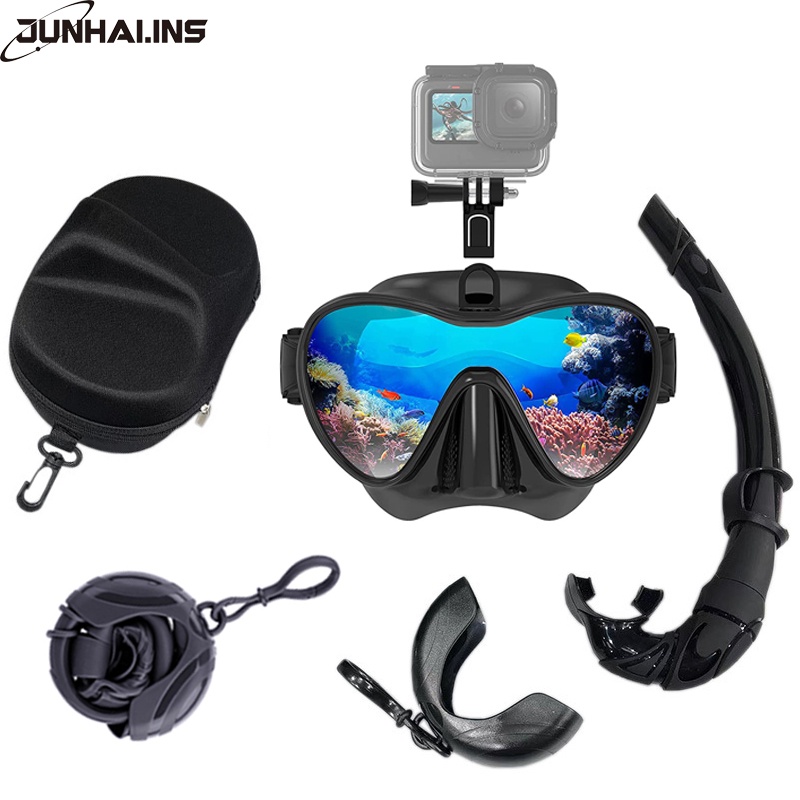 NEW Snorkeling Set Dry Top Anti Fog HD Aqua Diving Goggles Adult Diving ...