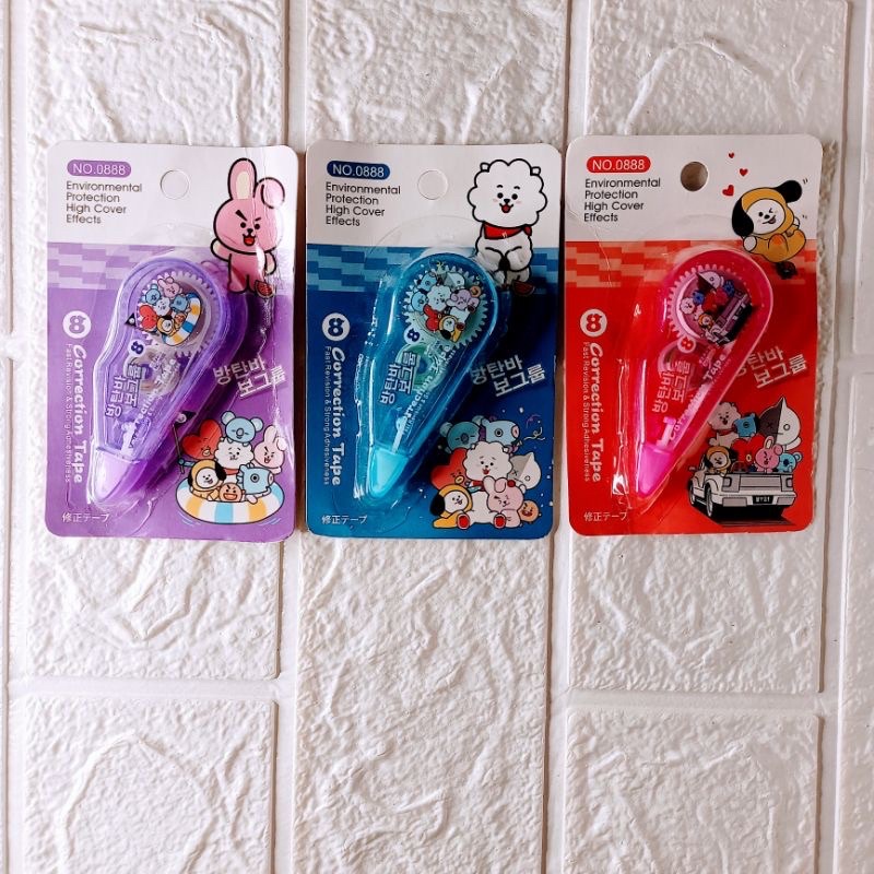 BT21 BTS Bangtan correction tape 0888 | Shopee Philippines