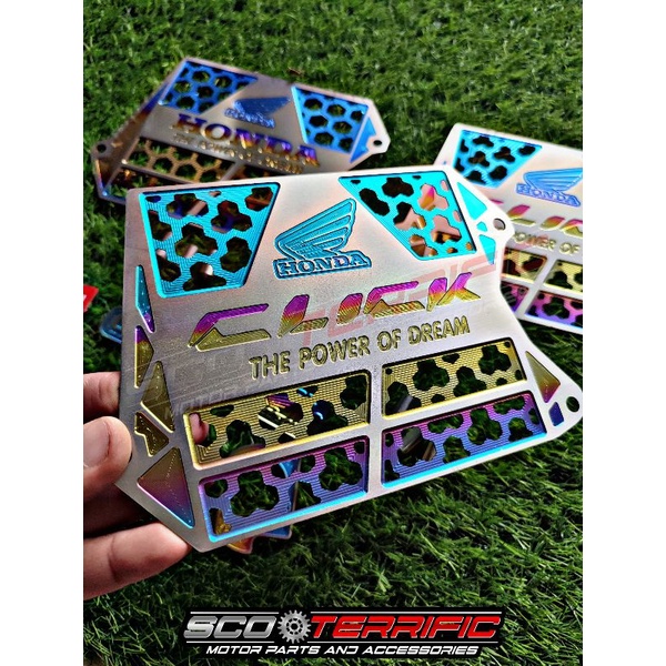 HONDA CLICK V1 V2 V3/ AIRBLADE 150/ADV 150 ALLOY RADIATOR COVER ...