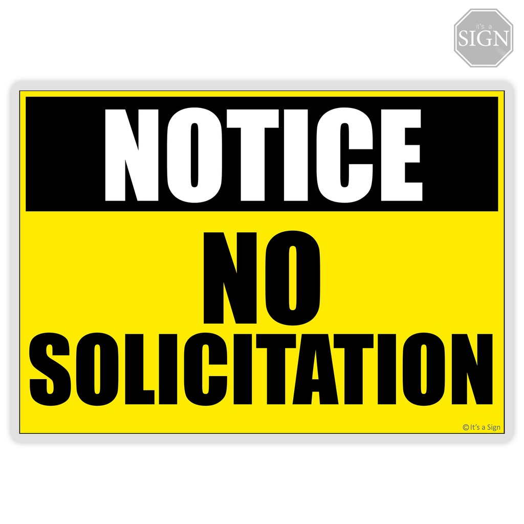 No Solicitation Sign - Laminated Signage - A4 / A5 Size | Shopee ...