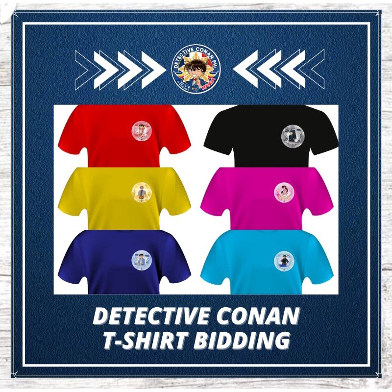 DETECTIVE CONAN BIDDING SHIRT 2022 | DCPH OFFICIAL MERCHANDISE | Shopee ...