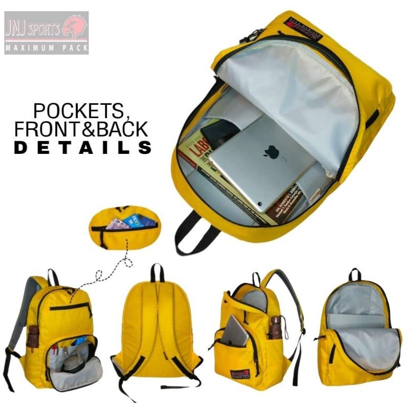 Envy Backpack Water repellent Student bag Light Weight by JNJSports ...