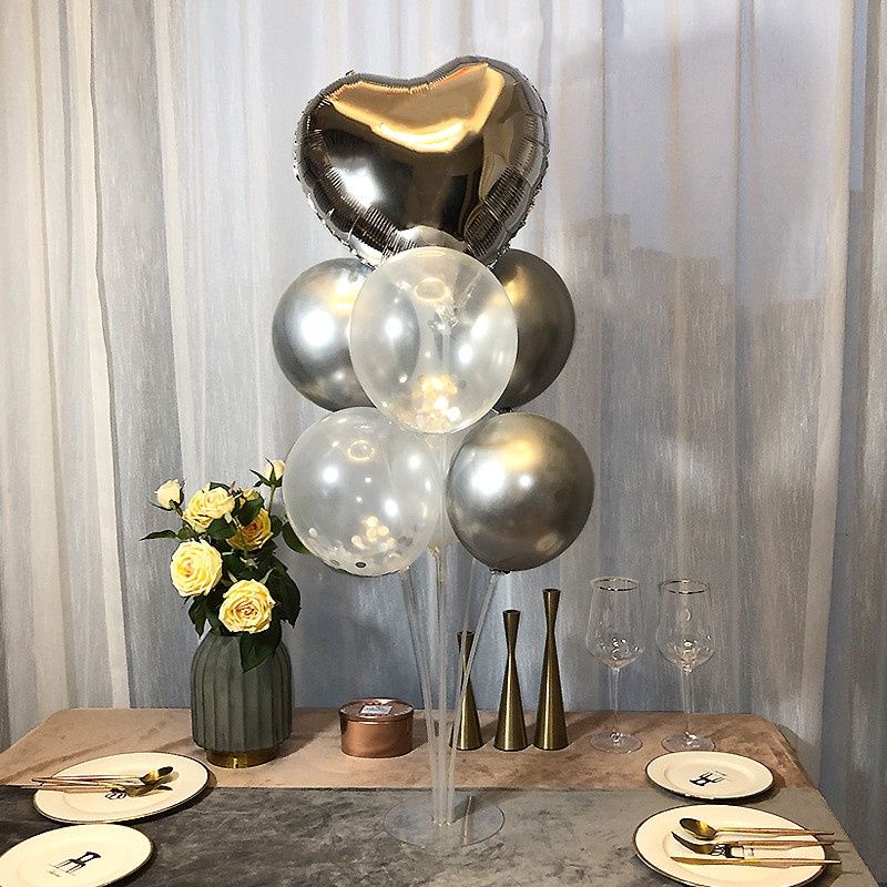 7-in-1 Balloon STANDING CUP STICK Balloon Pole Coaster for Birthday ...