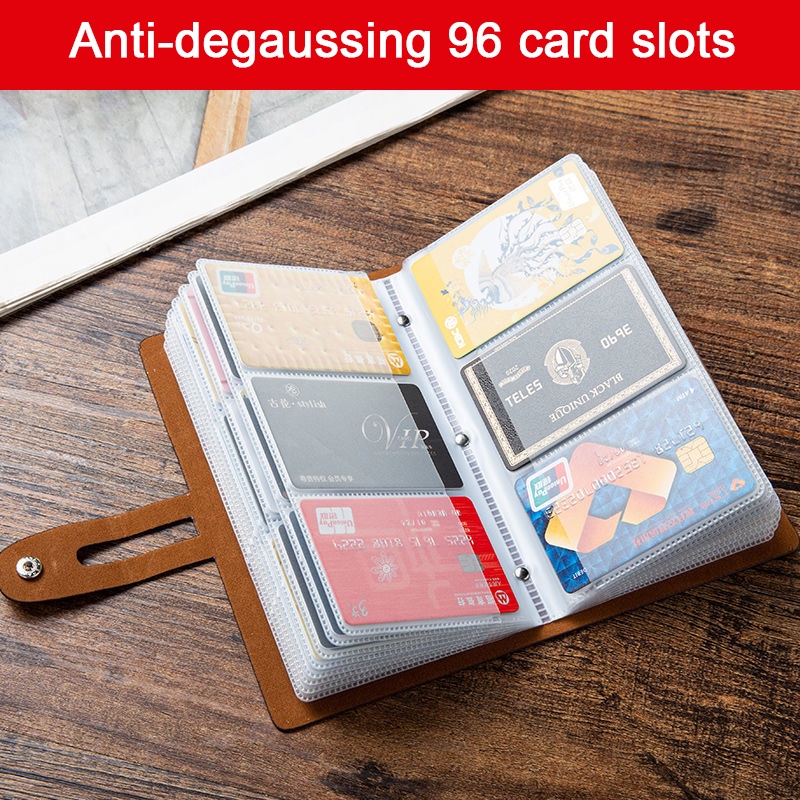 Card Holder Business Card Organizer Large Capacity Credit Bank card ...
