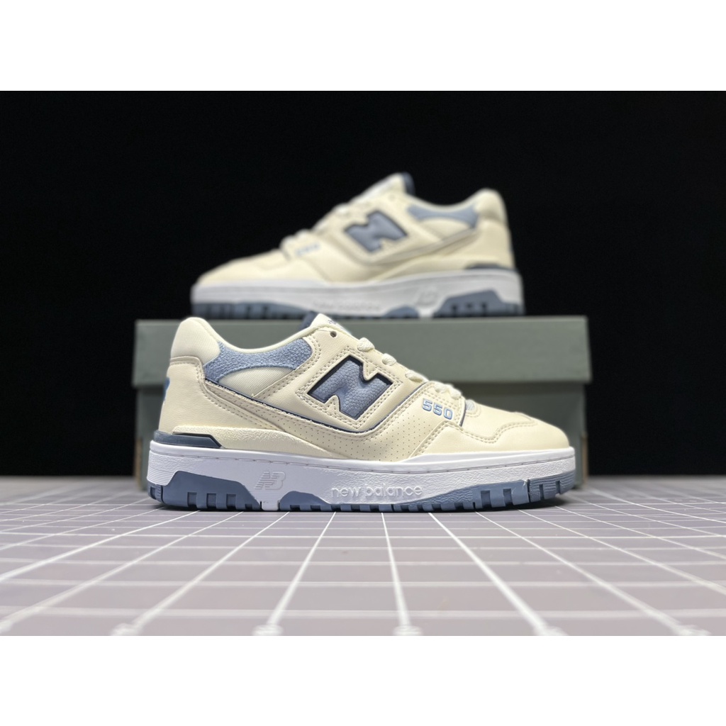 New Balance NB 550 Retro basketball shoes white blue Smurf BB550PLA ...