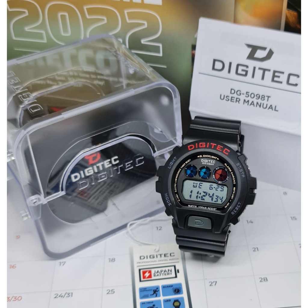 Original DIGITEC 5098 rubber Strap Guy Watch | Shopee Philippines