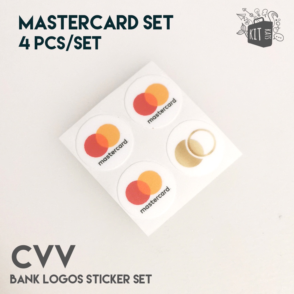 CVV stickers for back of card security (Bank logos edition) | Shopee ...