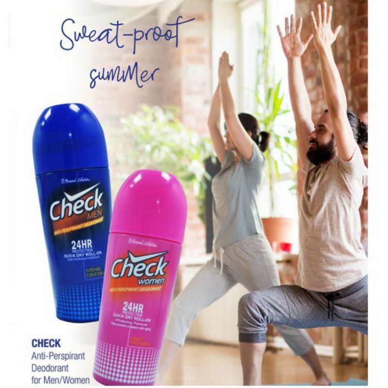 PERSONAL COLLECTION CHECK ANTI PERSPIRANT DEODORANT 50ML | Shopee ...