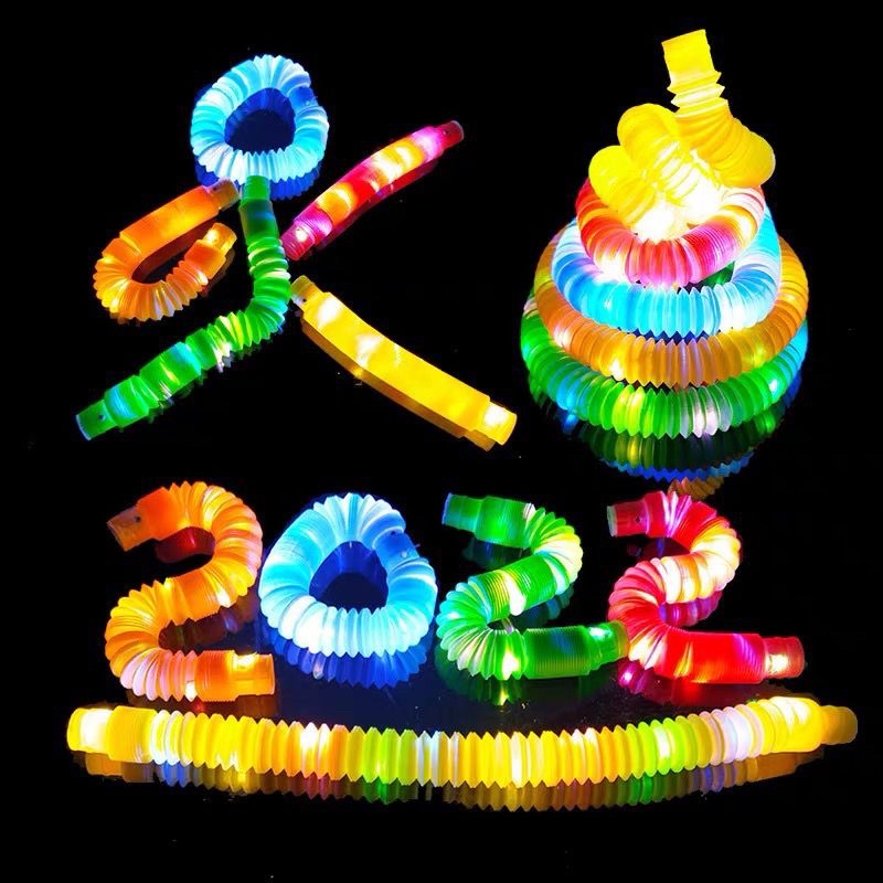 Viral CEV Light Up Pop Tubes Pop Pipes Toys Light Stick Hose Pipe ...