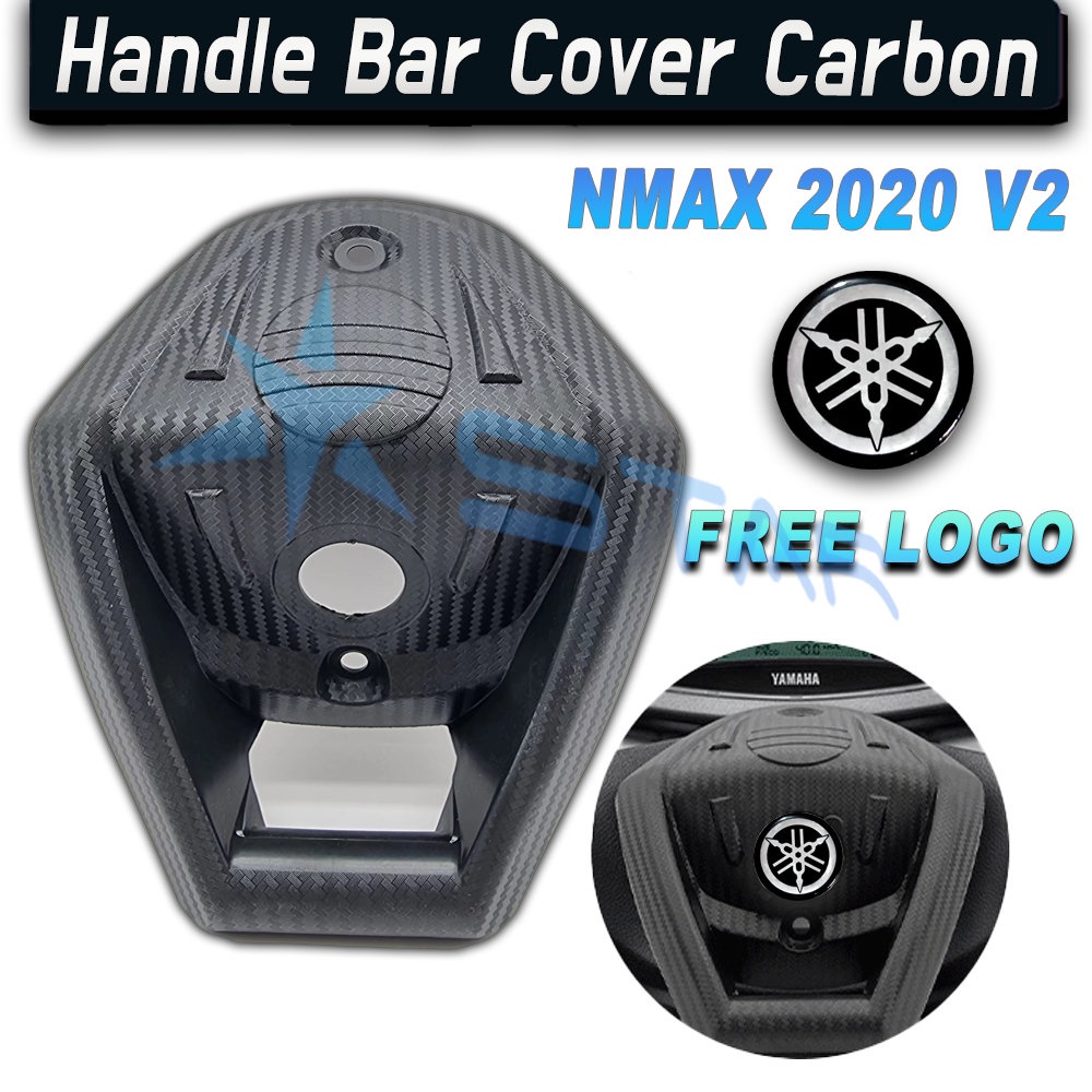 SKY Nmax 2020 V2 Carbon Handle Bar Cover With LOGO Sticker CELLPHONE ...