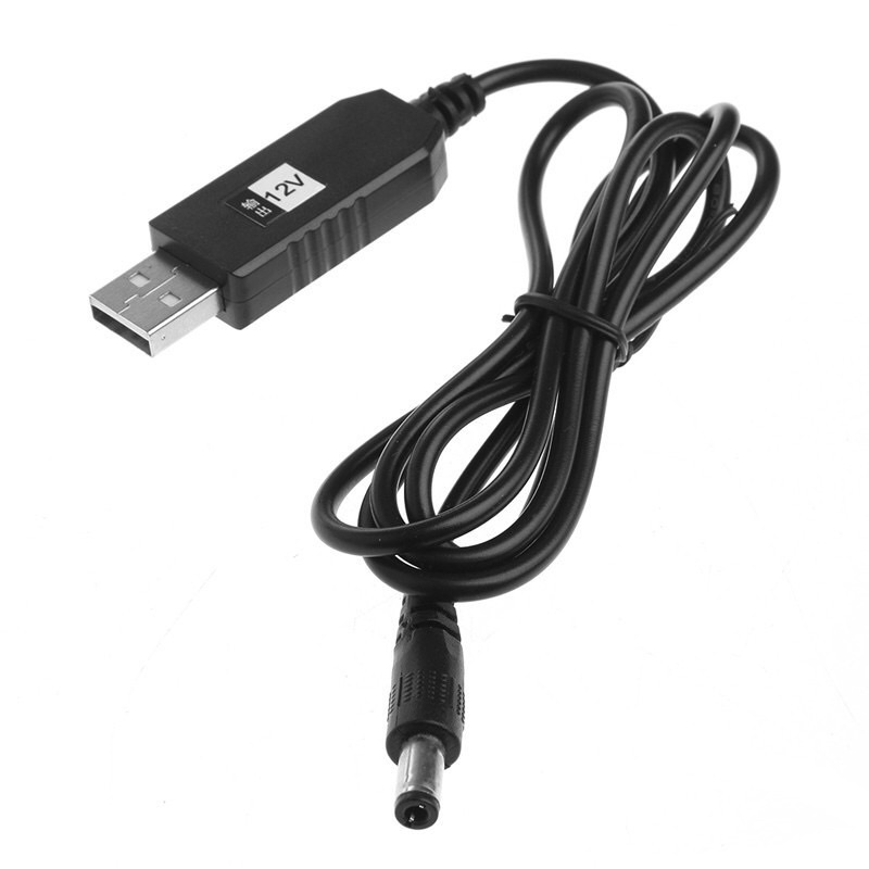 5V to 12V USB Cable Wifi Router / Wifi to Powerbank Cable DC 5V to 12V ...