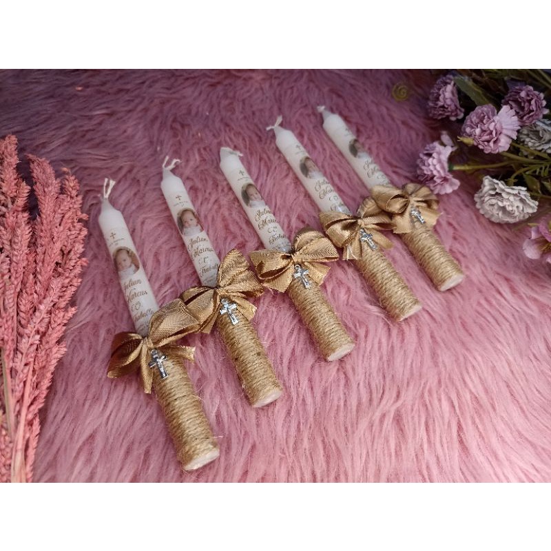 baptismal/debut candle 19 per piece any color will do | Shopee Philippines