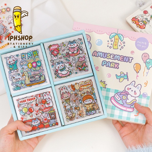 Iphshop Amusement Park Stickers Aesthetic Stickers Scrapbook Sticker ...