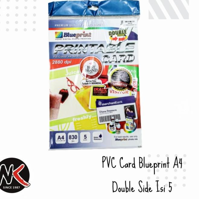 A4 Instant ID Card PVC Paper Contains 5 Blueprint Sheets | Shopee ...