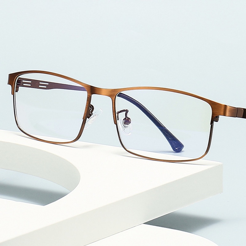 Fashion Optical Glasses Frame Ultralight Durable Metal Frame Doual Anti ...