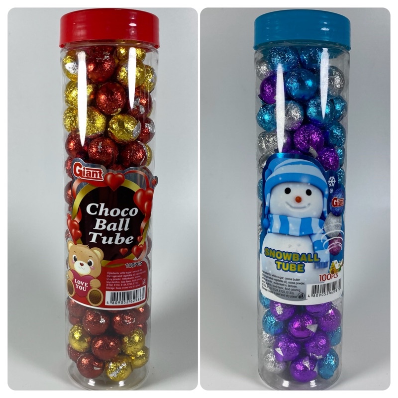 Choco Ball Snow Ball Chocolate Balls 100pcs per Tube | Shopee Philippines