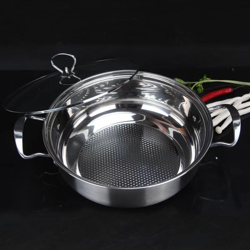 30cm high quality double handle & double bottom arc pot casserole milk ...