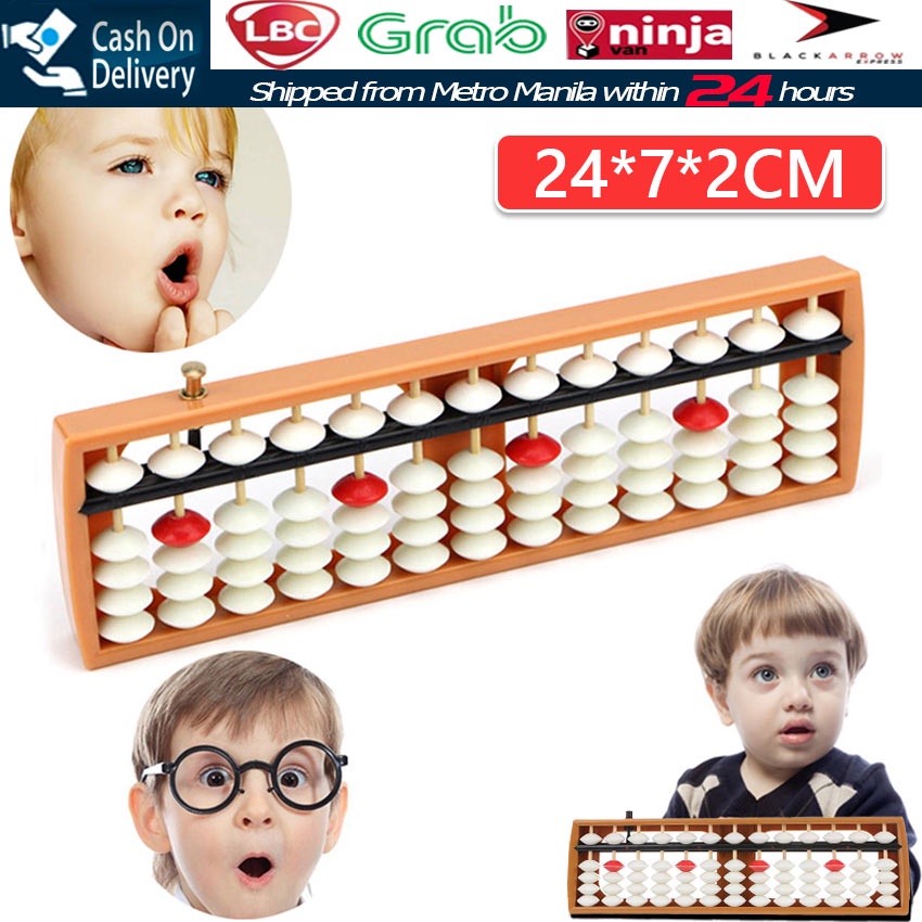 【Fast Delivery】 Chinese Abacus Soroban Beads Column Kid School Learning ...