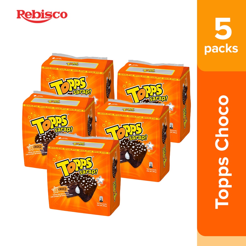 Topps Sarap Choco 34g (Set of 5) | Shopee Philippines