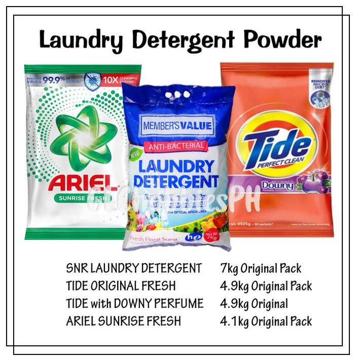SNR TIDE ARIEL 7kg HE Laundry Detergent Powder S&R | Shopee Philippines