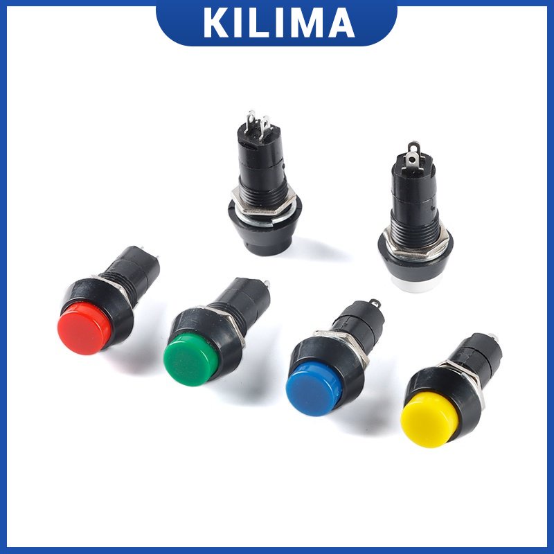 10Pcs Push Button Switch PBS-11A PBS-11B 12mm Self-locking Self ...