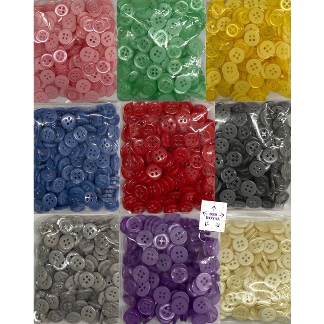 MOP Buttons/Polo Buttons Size 18 (sold per gross) | Shopee Philippines