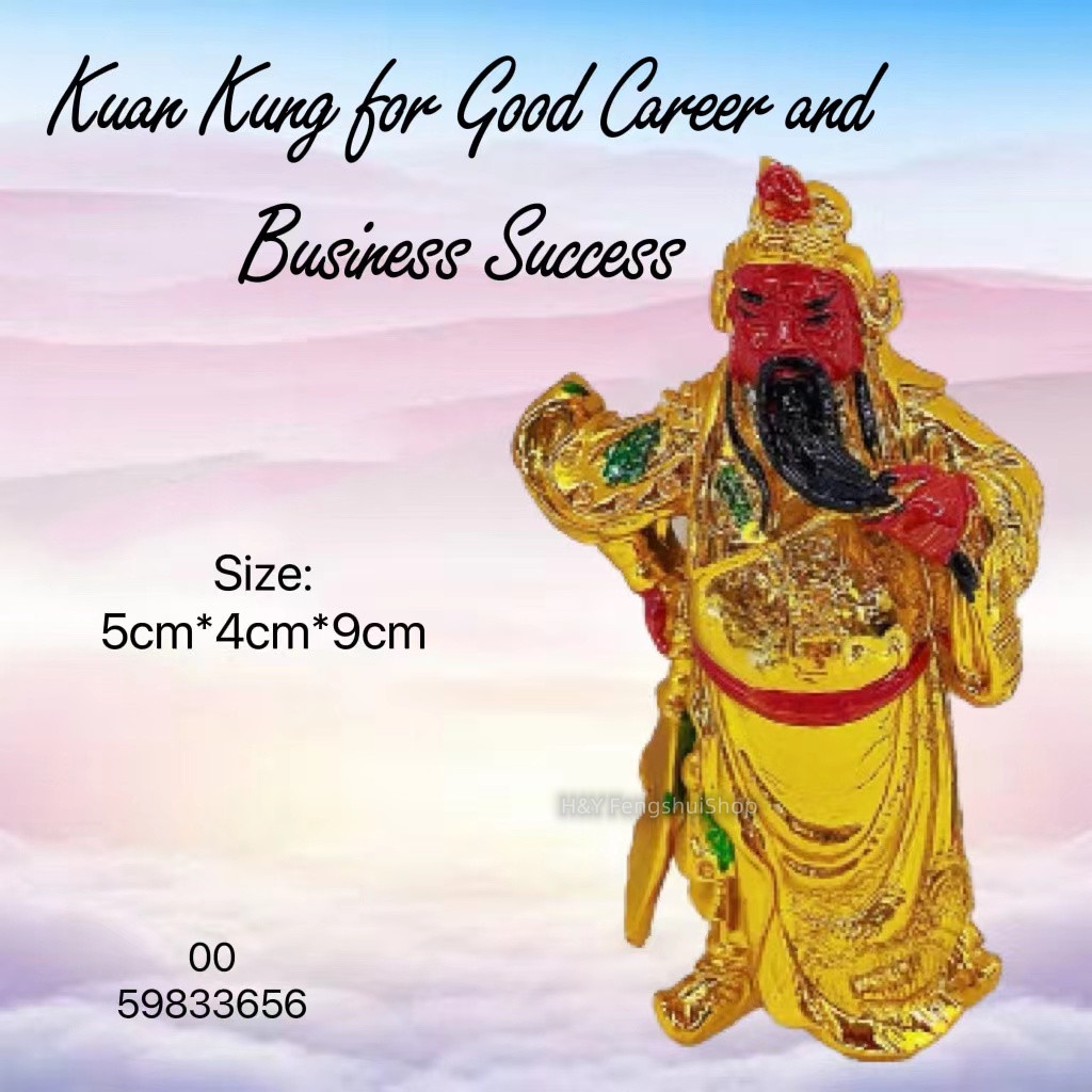 Fengshui Golden Kwan Kung God Of Wealth Kuan Kung Guan Gong For Good ...