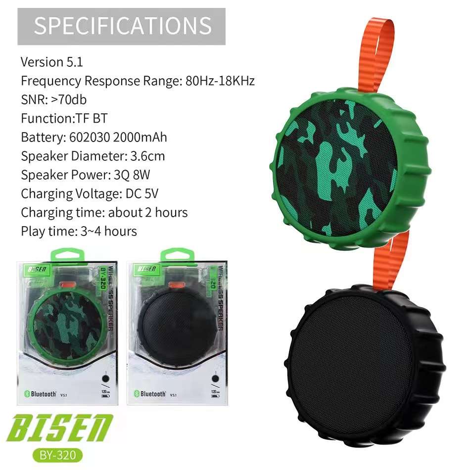 Bisen BY-320 Bluetooth Wireless Speaker | Shopee Philippines
