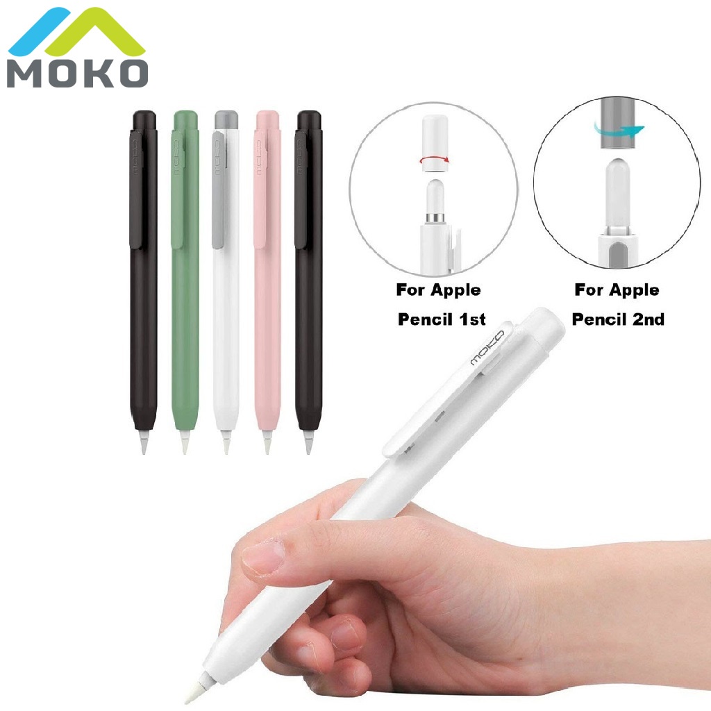 Moko Retractable Protective Case Holder for Apple Pencil 1st/ 2nd Apple Pencil (USB-C) with ...
