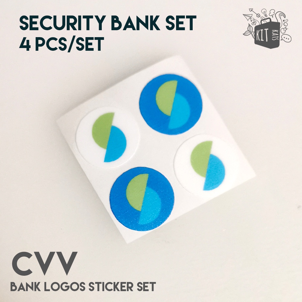 CVV stickers for back of card security (Bank logos edition) | Shopee ...