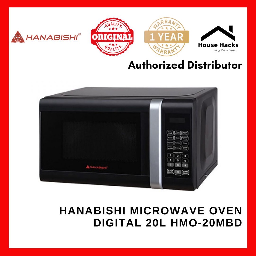 Hanabishi Microwave Oven Digital 20L HMO-20MBD (House Hacks) | Shopee ...