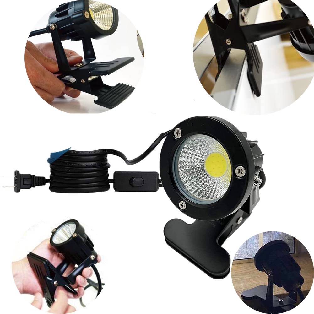 12W LED Clip Spotlight Outdoor Waterproof on Light Water Resistant ...