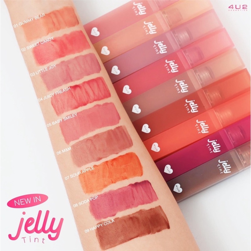 4u2 Jelly Tint | Soft And Chewy Lip Bright Color Cute Edition Y2K Texture. | Shopee Philippines