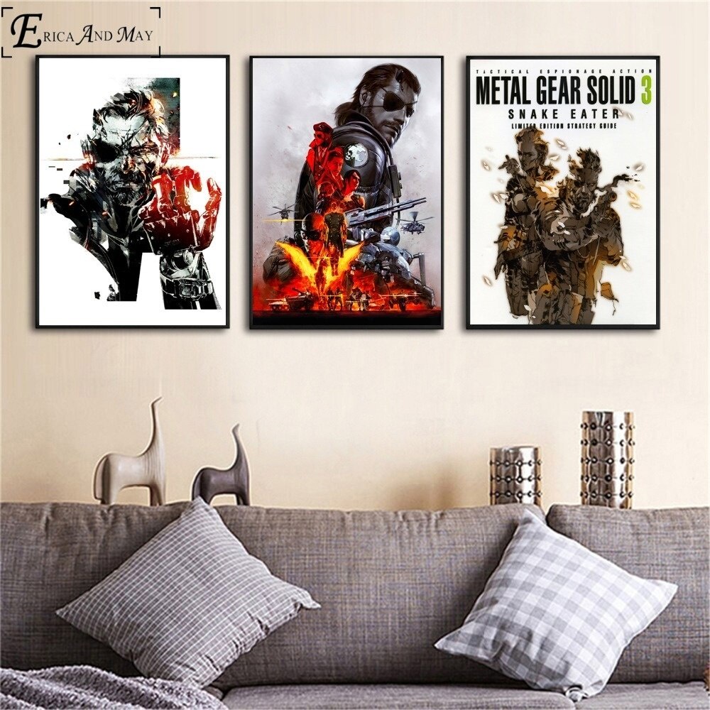 Gear Metal Solid MGS Video Game Poster And Print Canvas Art Painting ...