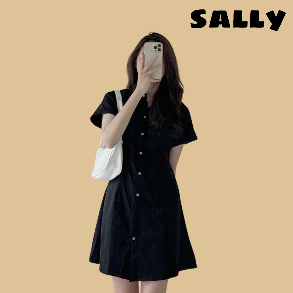 {32:S37}Super pretty elastic waist shirt dress that fixes all body ...