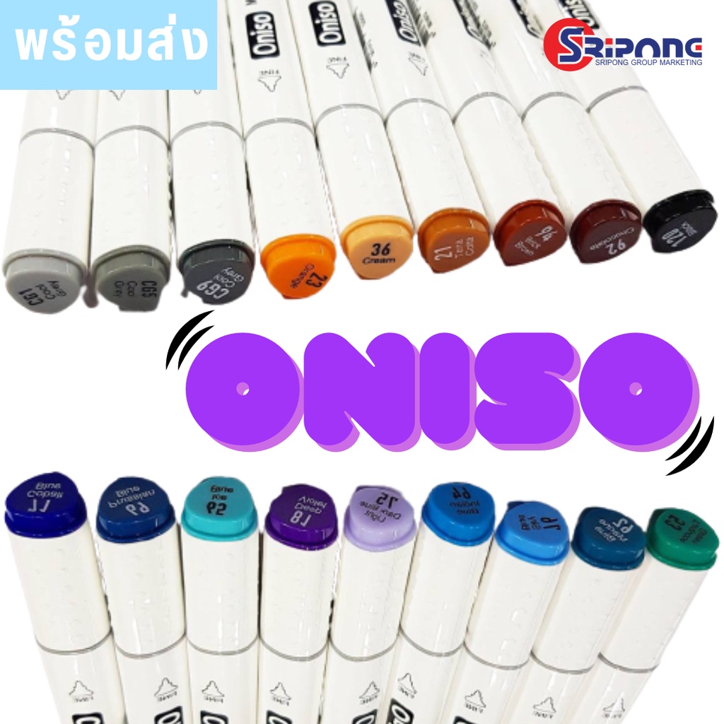 Oniso 2-Head Marker Alcohol Ink Waterproof Formula | Shopee Philippines