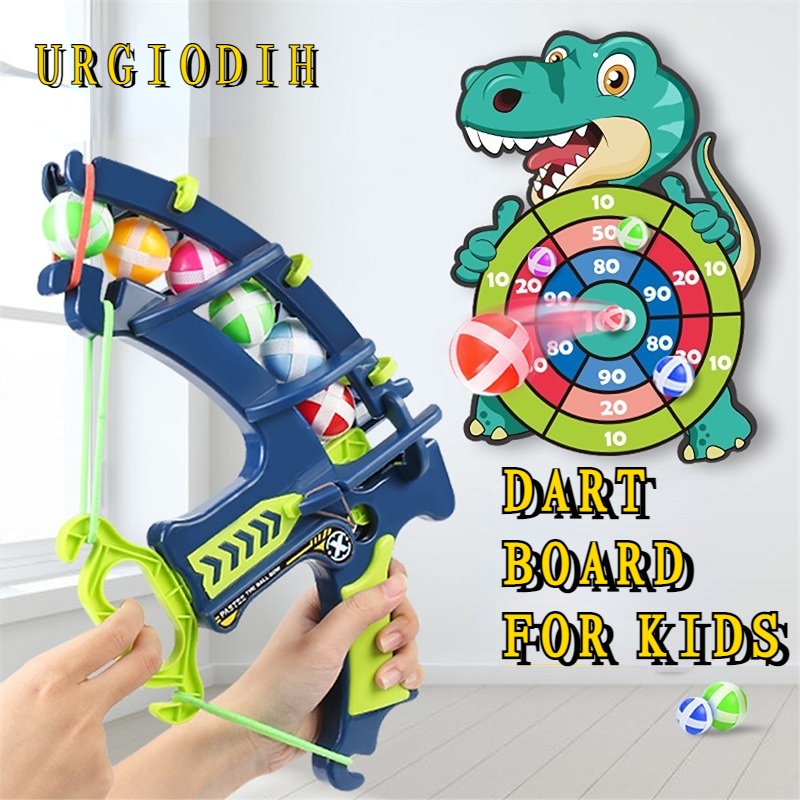 Dart Board for Kids / Large Dinosaur Dart Board for Kids with 16 Sticky ...