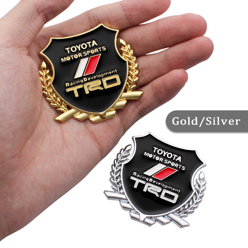 REVO Car Styling 3D Metal Sticker Toyota TRD logo car window Emblem ...