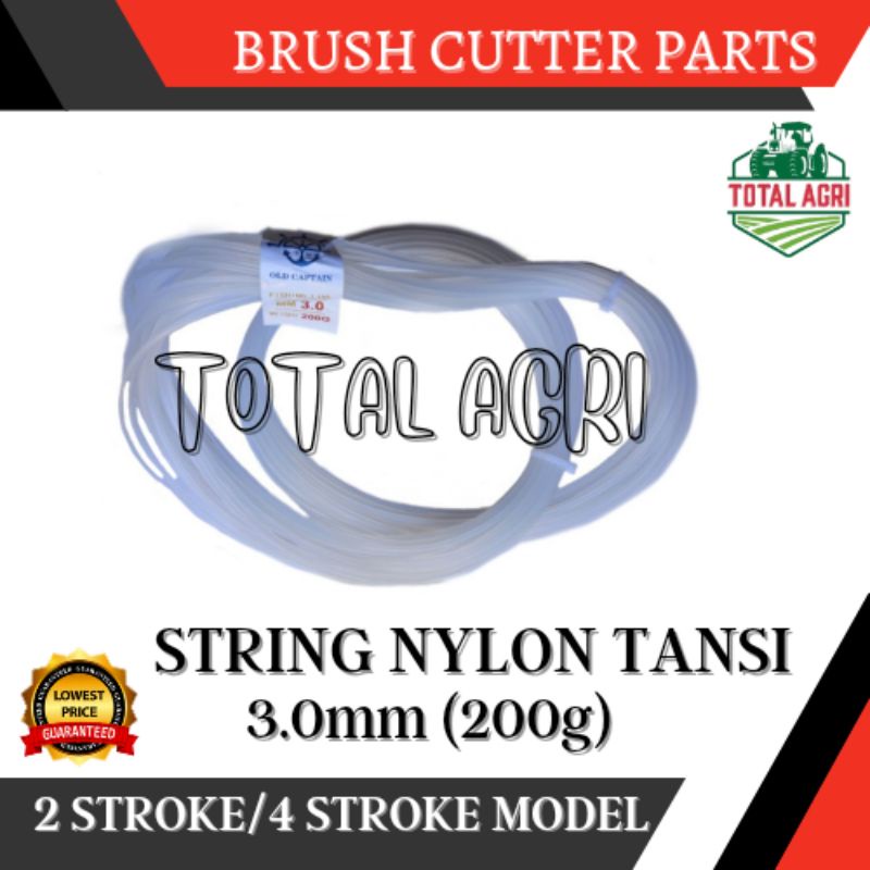 String Nylon Tansi Trimmer Line 2 Stroke 4 Stroke Brush Cutter Grass ...