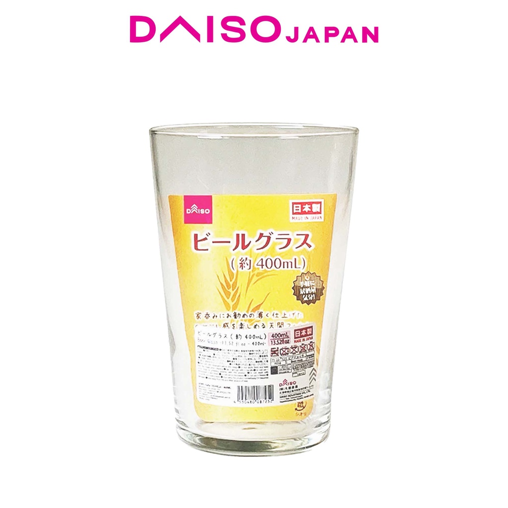 Daiso Beer Glass (400ml) | Shopee Philippines