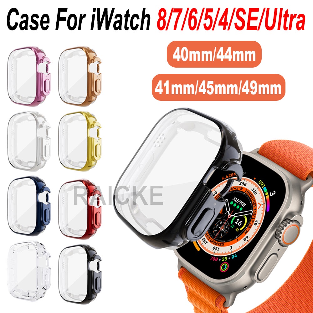Screen Protector TPU Silicone Case for iWatch Series 11/10/9/8/7/6/5/4 ...