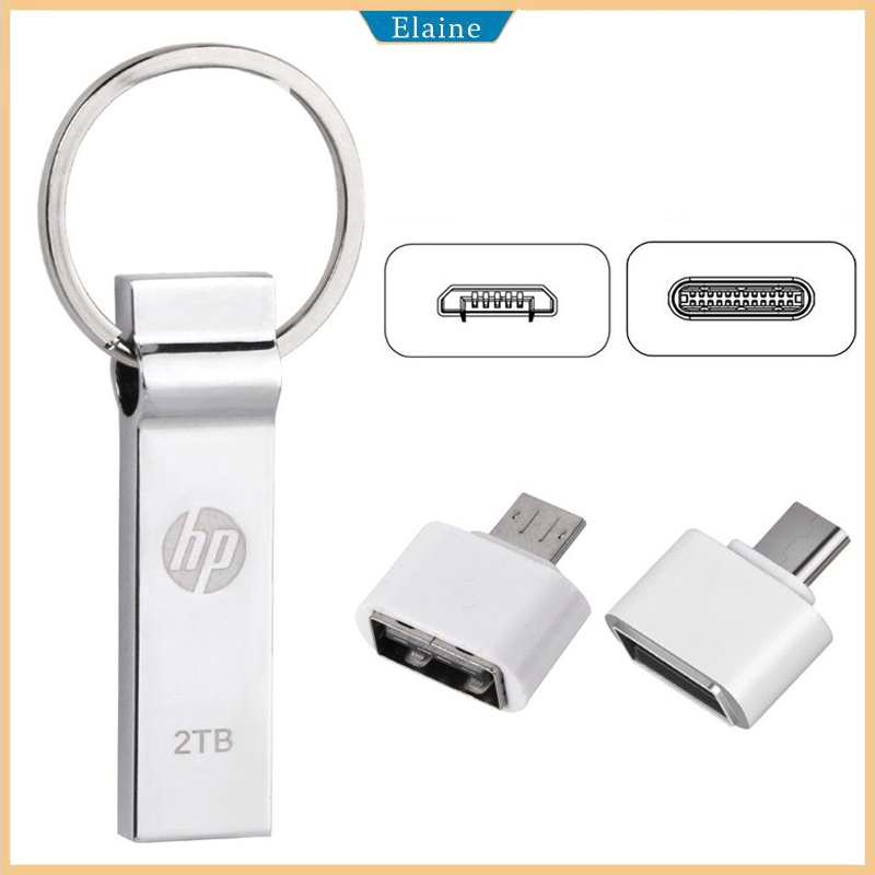 2TB OTG HP USB 3.0 Pendrive Waterproof Metal USB Flash Drive High-Speed ...
