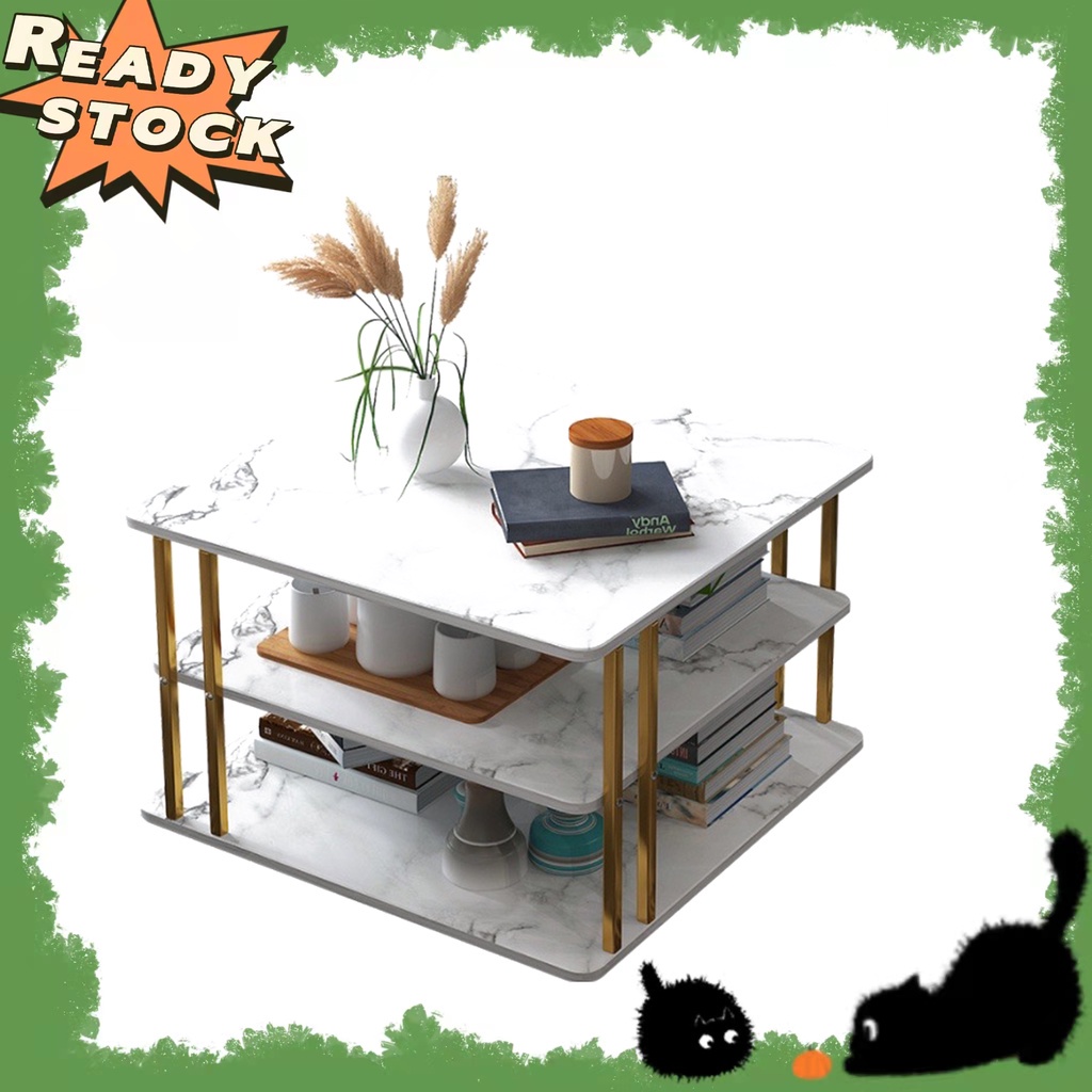 COD 3 layers Coffee Table Multi Sofa Side Table Veneer Table Center ...