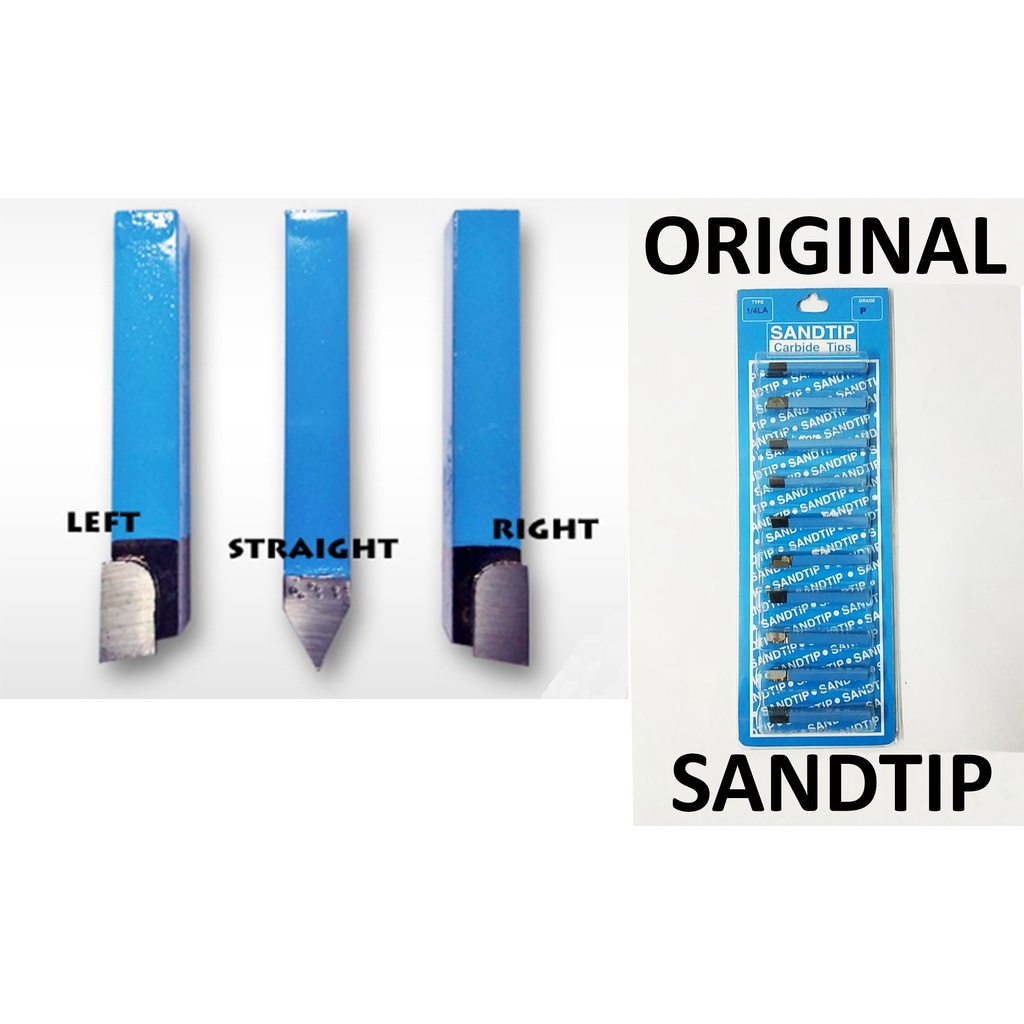 ORIGINAL SANDTIP CARBIDE TIP BLUE STRAIGHT LEFT RIGHT 1/4" 3/8" 5/16" 1 ...