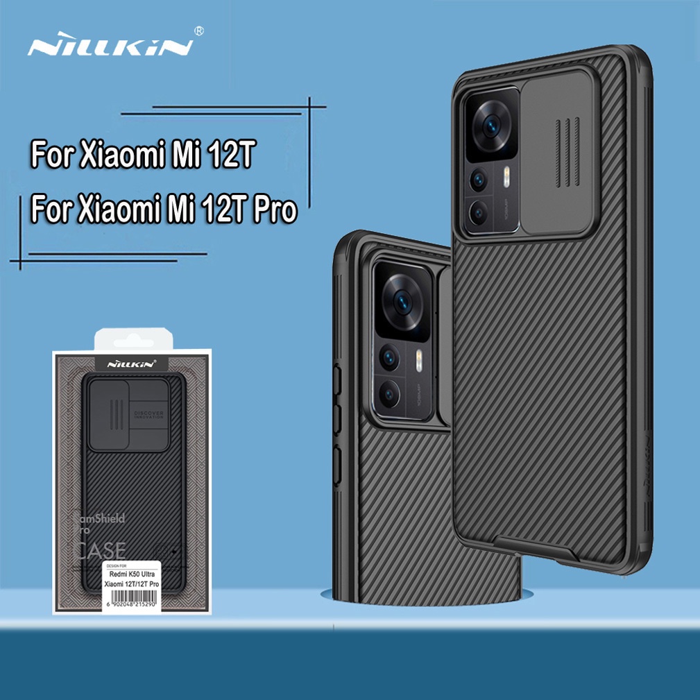For Xiaomi 12T Pro Case NILLKIN CamShield Pro Slide Camera Case Frosted ...