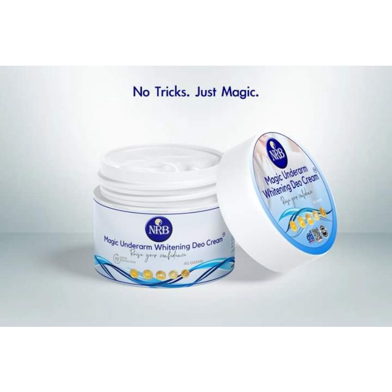 NRB MAGIC UNDERARM WHITENING DEO CREAM 40G W|FREEBIE | Shopee Philippines
