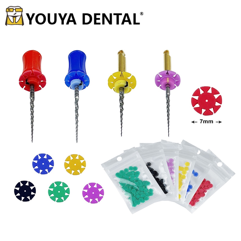 100pcs Dental Root Canal Stopper Disinfection Marking Circle Dental ...
