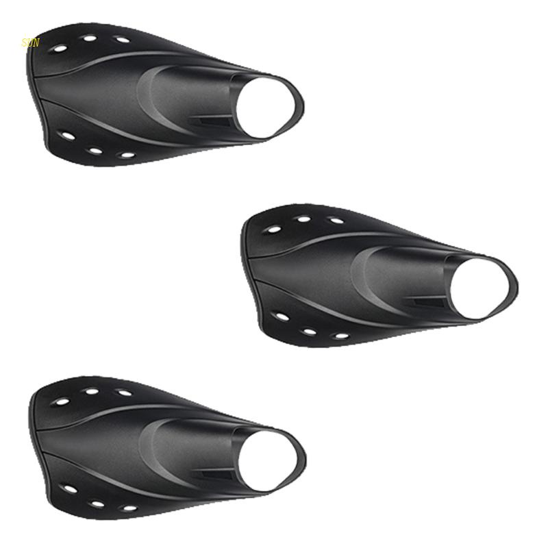 SUN Short Flippers Fin Floating Training Swimming Fins Adults Travel ...